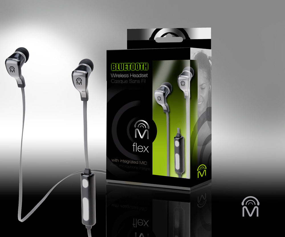 FLEX Bluetooth Earbuds w/Mic – Gridrax
